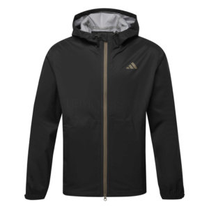 adidas RAIN.RDY Hooded Waterproof Golf Jacket Black - Clubhouse Golf