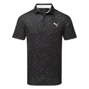Puma Keys Golf Polo Shirt Puma Black/White Glow - Clubhouse Golf