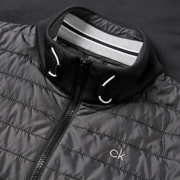 Calvin Klein Wrangell Thermal Hybrid Golf Wind Jacket Black - Clubhouse ...