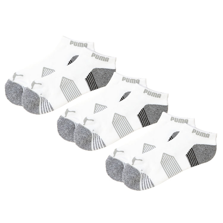 Puma Essential Low Cut Golf Socks (3 Pack) White - Clubhouse Golf