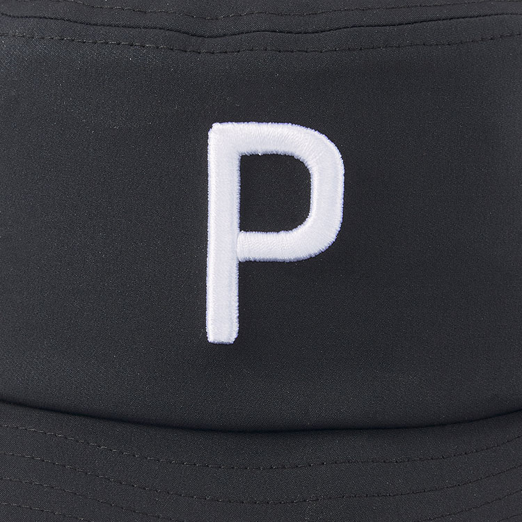 Puma P Bucket Golf Hat Puma Black - Clubhouse Golf
