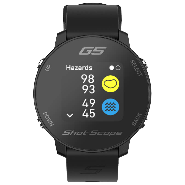 Shot Scope G5 Golf GPS Watch Black - Clubhouse Golf