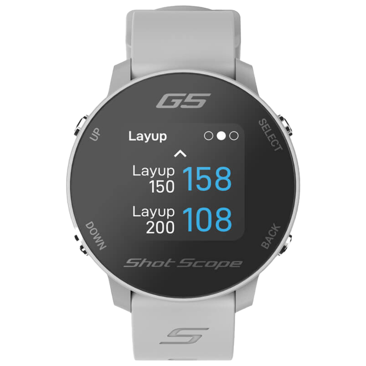 Shot Scope G5 Golf GPS Watch Grey - Clubhouse Golf