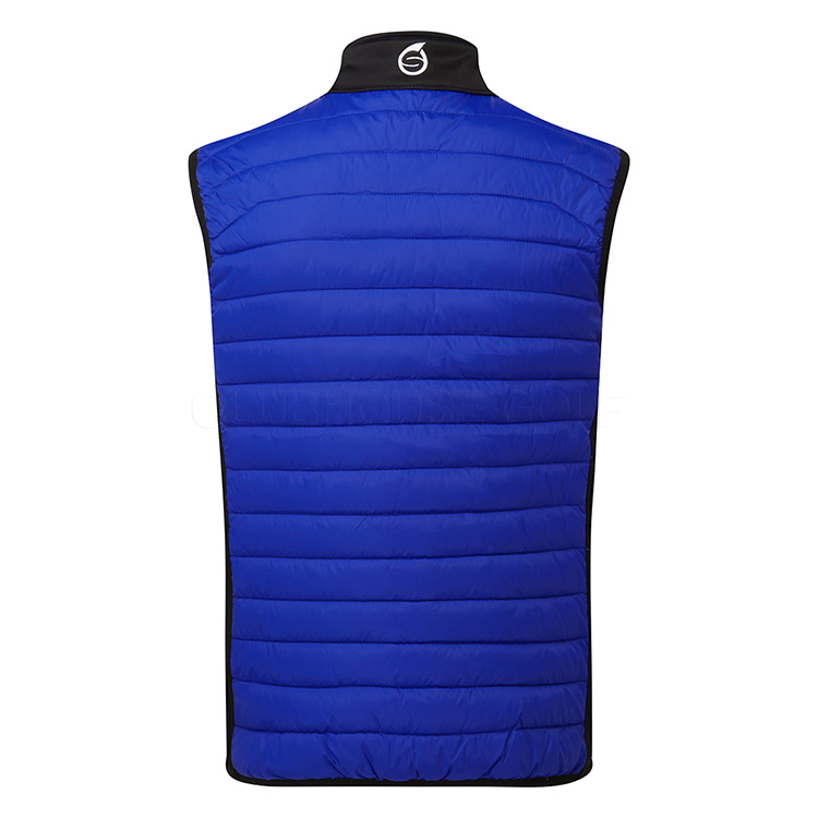 Sunderland Anton Padded Thermal Golf Wind Vest Electric Blue/Black ...