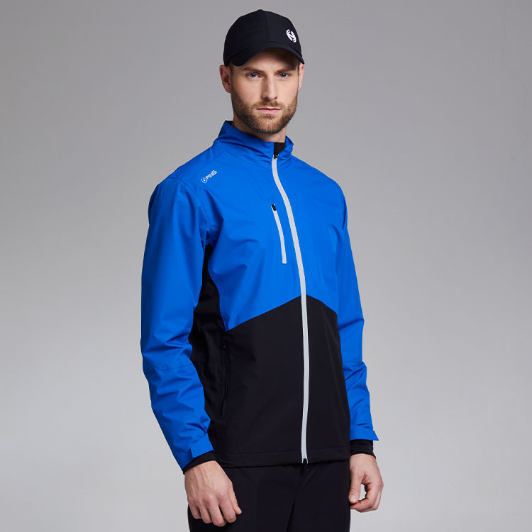 Ping Sensor Dry S2 Pro Waterproof Golf Jacket Classic Blue/Black ...