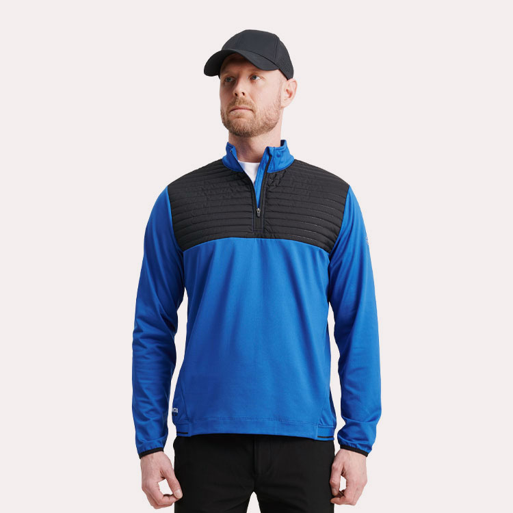 Abacus Gleneagles Thermo Golf Wind Jacket Dark Cobalt/Black - Clubhouse ...