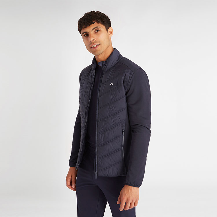Calvin Klein Frontera Hybrid Golf Wind Jacket Navy - Clubhouse Golf