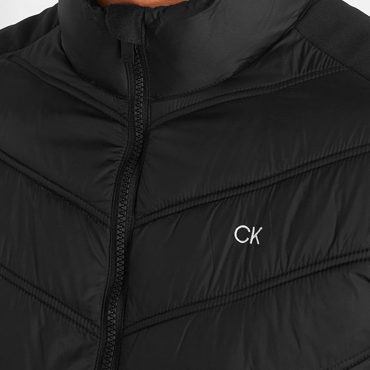 Calvin Klein Frontera Hybrid Golf Wind Jacket Black - Clubhouse Golf