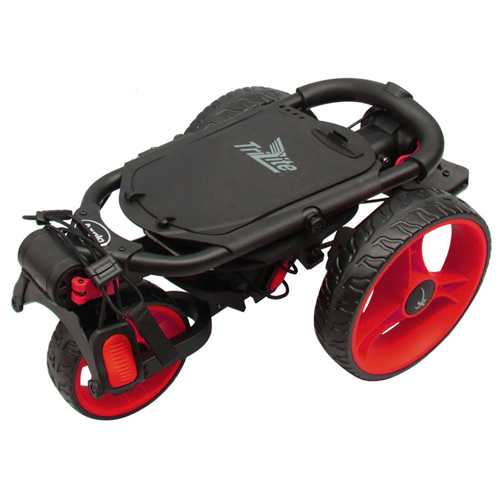 Axglo TriLite 3 Wheel Golf Trolley Black/Red - Clubhouse Golf